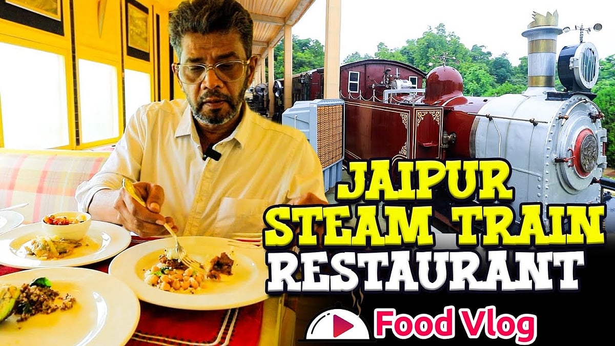 Jaipur Steam Train Restaurant Food Vlog | Full Video - Vikatan