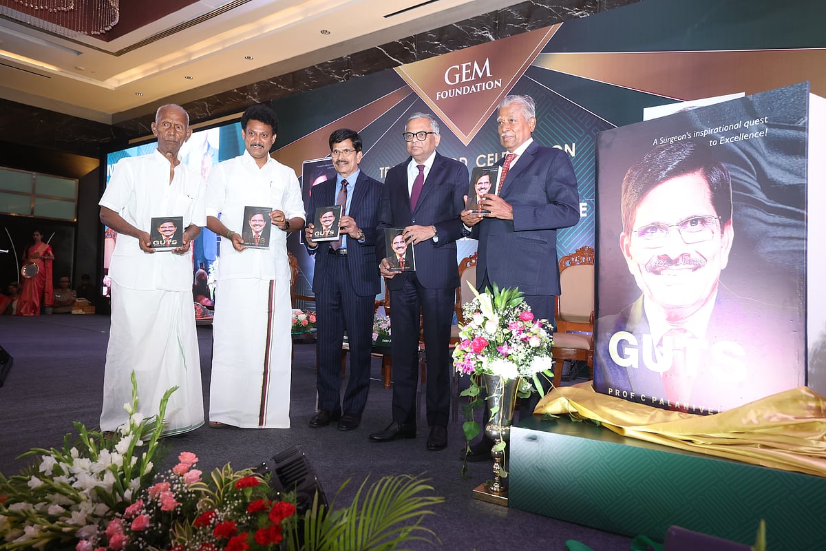 Gem Hospital: 'GUTS'; ஜெம் மருத்துவமனையின் தலைவர் டாக்டர் பழனிவேலுவின் ...