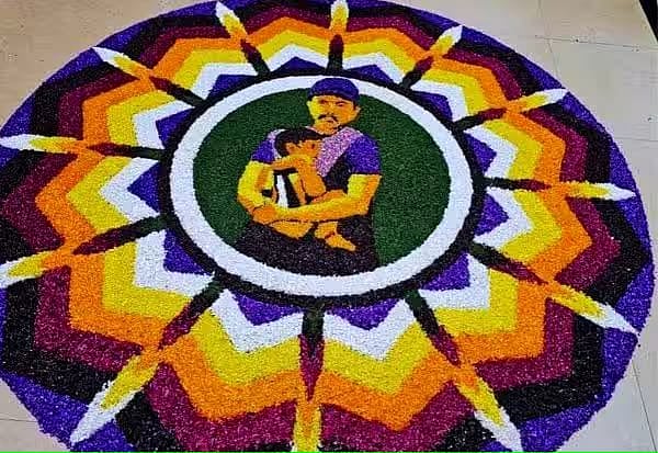 Wayanad குகையில் தவித்தவர்களை மீட்ட வனக்காவலருக்கு பூக்கோலமிட்டு நன்றி ...