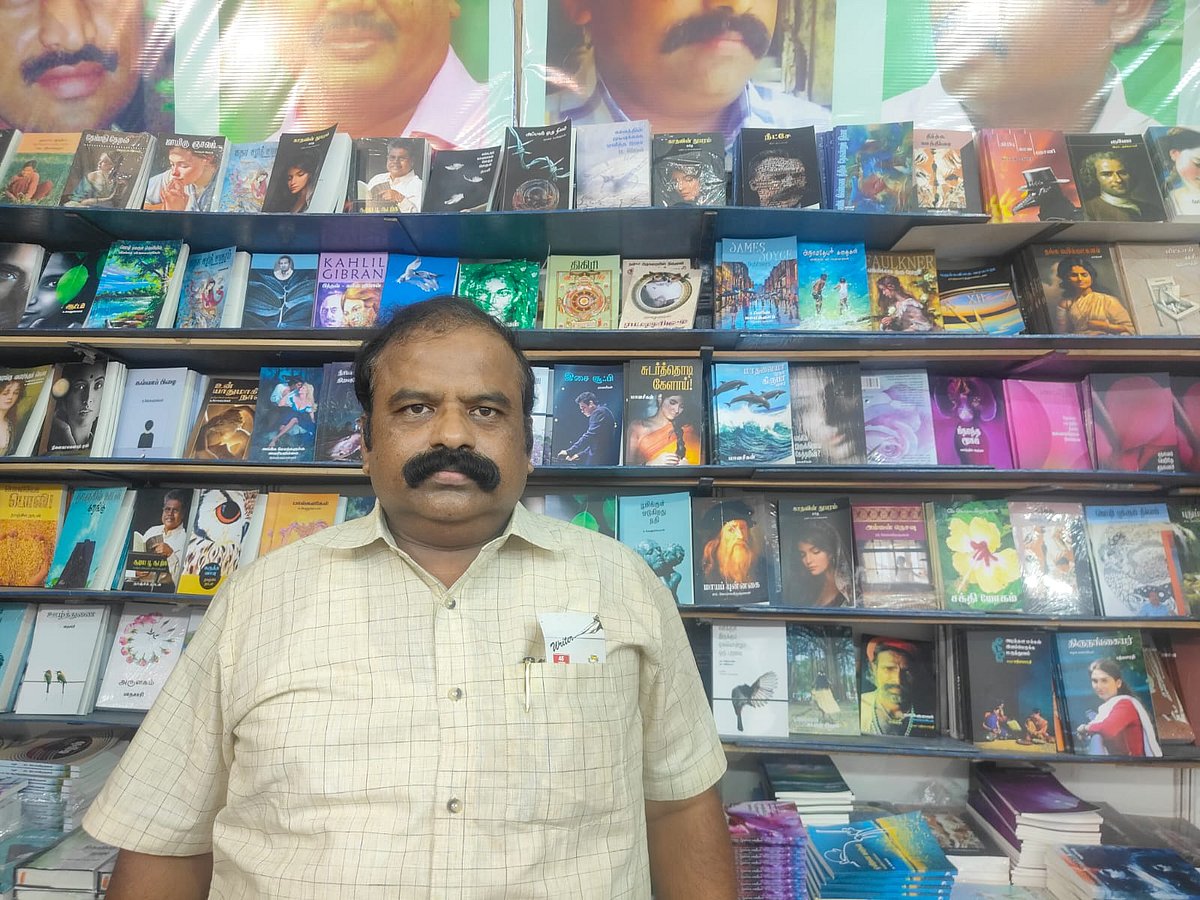 Book Fair: "தமிழ் அகராதி ஒவ்வொரு வீட்டிலும் இருக்கணும்" - மகுடேசுவரன் ...