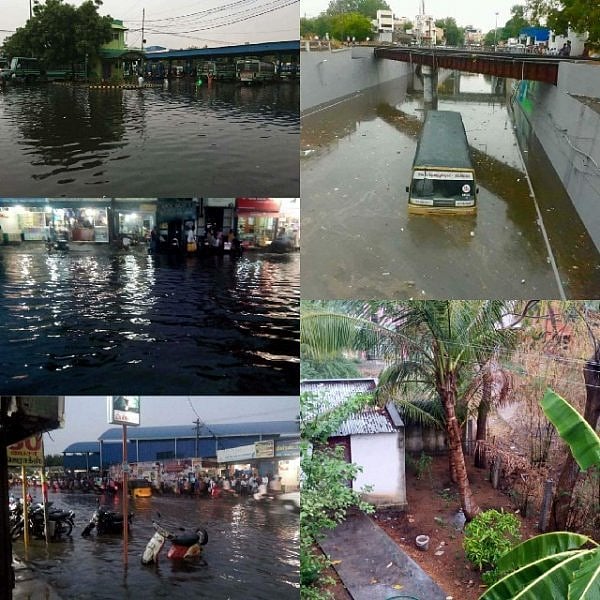 திருச்சியில் வெளுத்து வாங்கிய மழை -வீடுகளுக்குள் தண்ணீர் புகுந்தது ...