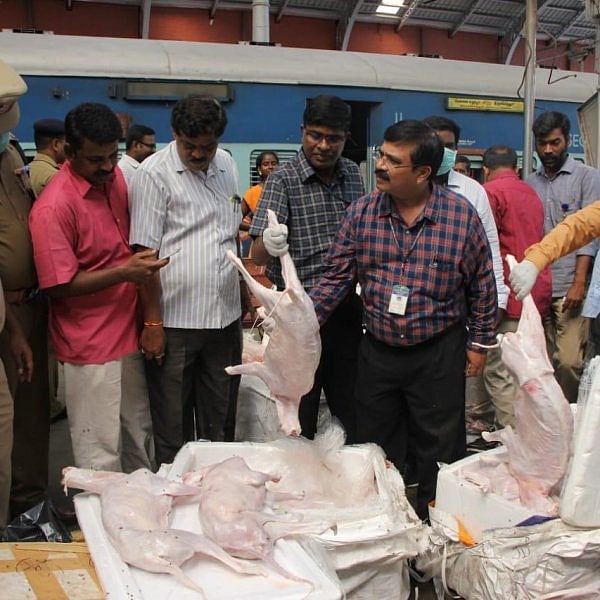 ரயிலில் வந்தது ஆட்டுக்கறியா... நாய்க்கறியா? -இறைச்சி சங்கத்தின் ...