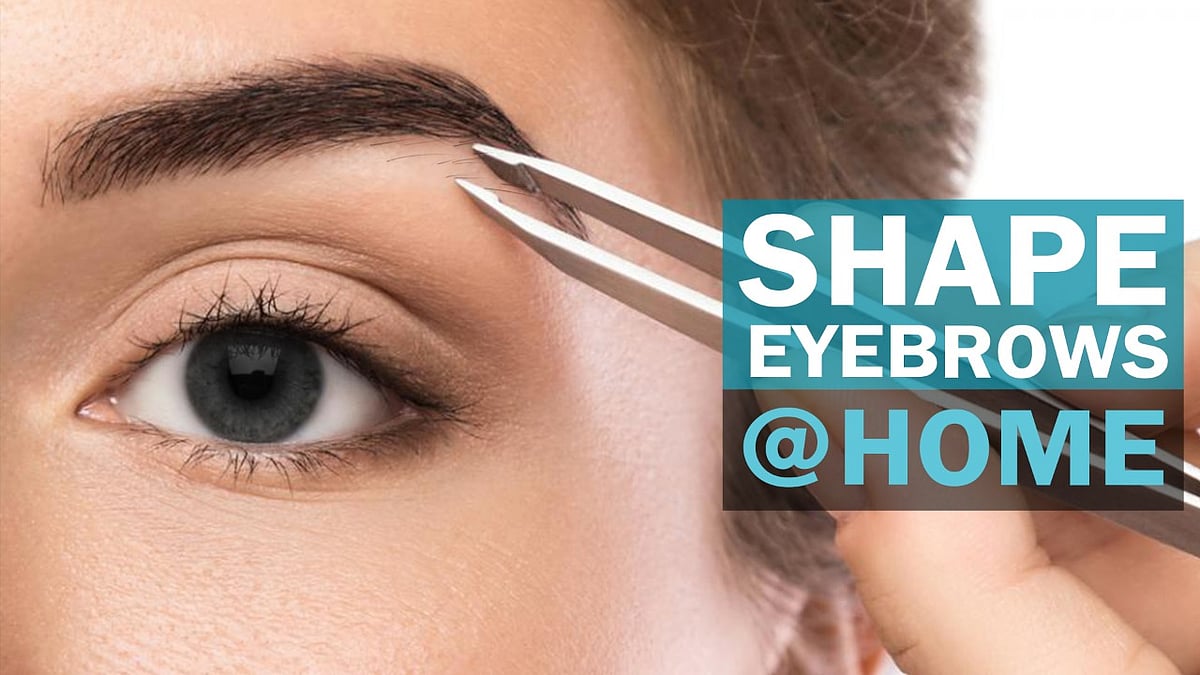 How to shape eyebrows at home? | Beginners | Self Shaping - Vikatan