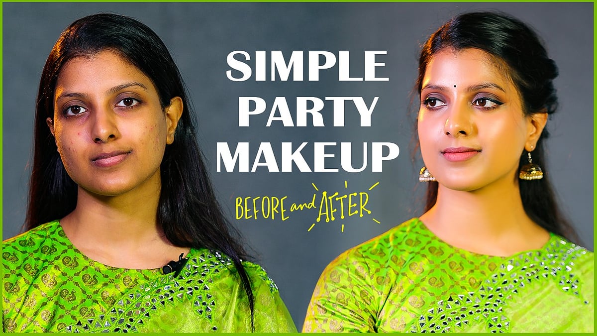 10 Minutes Easy Party Makeup For Beginners | Smokey Eye Tutorial ...