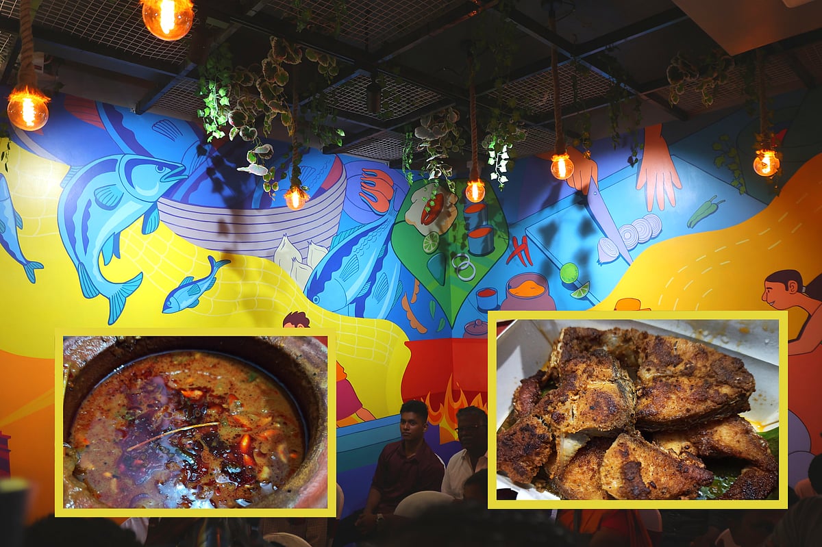 `மீன் சட்டி' உணவகம்: மண்சட்டியில் கொடுவா மீன் குழம்பு; சுவையான ரசம் ...