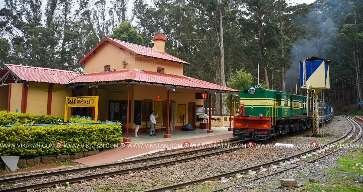 பழைமை மாறாத புதுப்பொலிவில் `மூன்றாம் பிறை' கேத்தி மலை ரயில் நிலையம் ...