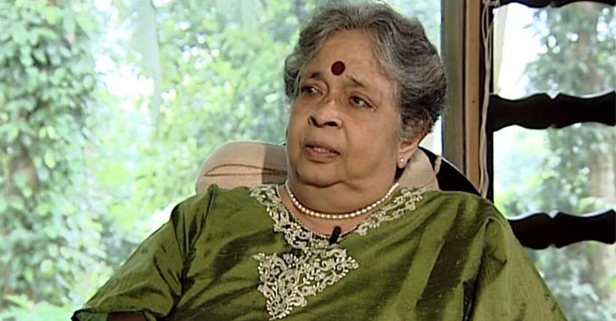 எழுத்தாளர் அருந்ததி ராயின் தாயாரும் புகழ்பெற்ற கல்வியாளருமான மேரி ராய் ...