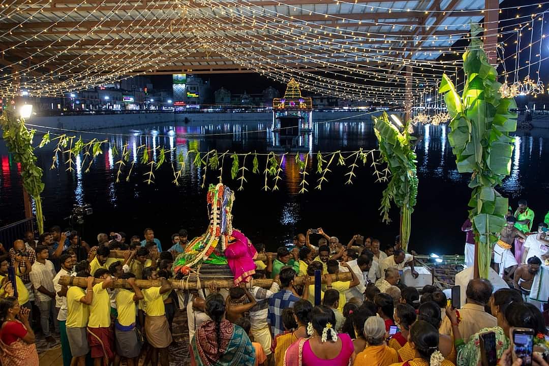`அதிர்ந்த ஓம் நமசிவாய கோஷம்'- கோலாகலமாக நடந்த மலைக்கோட்டை தாயுமானசுவாமி ...