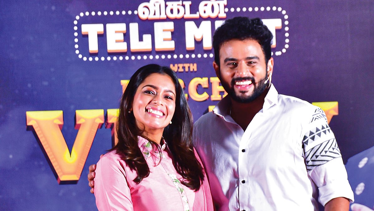 Ananda Vikatan - 16 August 2023 - Mirchi Vijay: ''என் பேரு தோனிக்கு ...