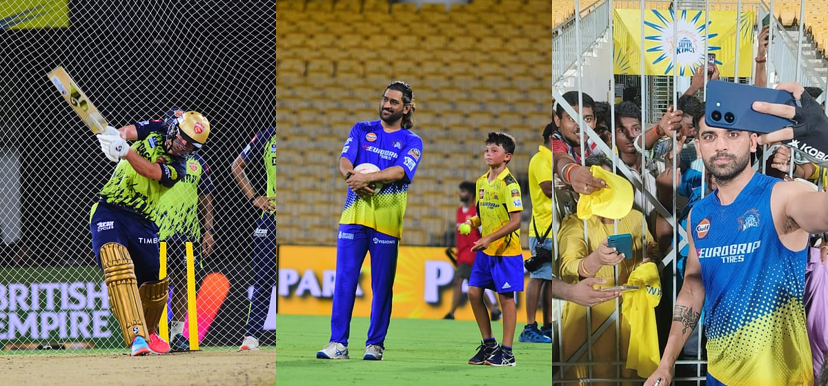 CSK Practice Session: ஜாலி மோடில் தோனி, செல்ஃபி புள்ள சஹார்! | Photo ...
