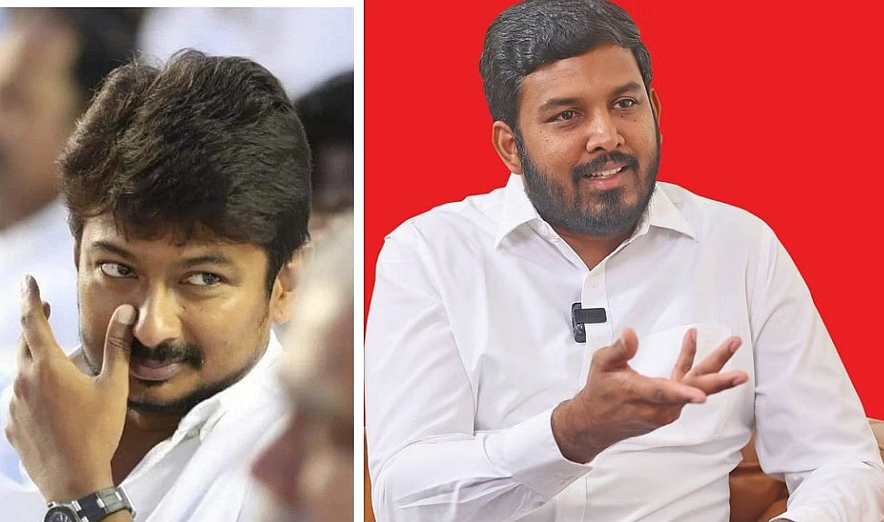 `அதிமுகவுக்கு திருமா அழைப்புவிடுக்கவே இல்லை! - உதயநிதி முன்னிலையில் ...